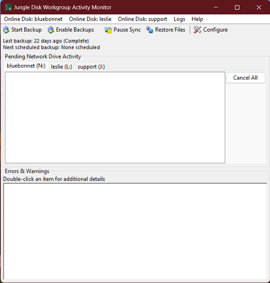 Back to Basics: A Jungle Disk (formerly Workgroup) Activity Monitor ...