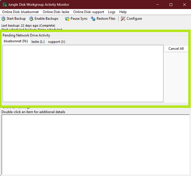 Back to Basics: A Jungle Disk (formerly Workgroup) Activity Monitor Crash Course – CyberFortress ...