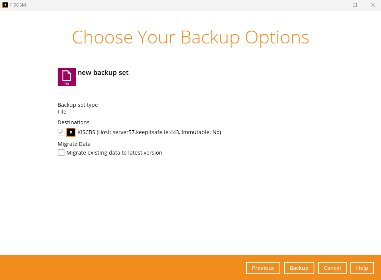 How to run a manual backup – CyberFortress Support