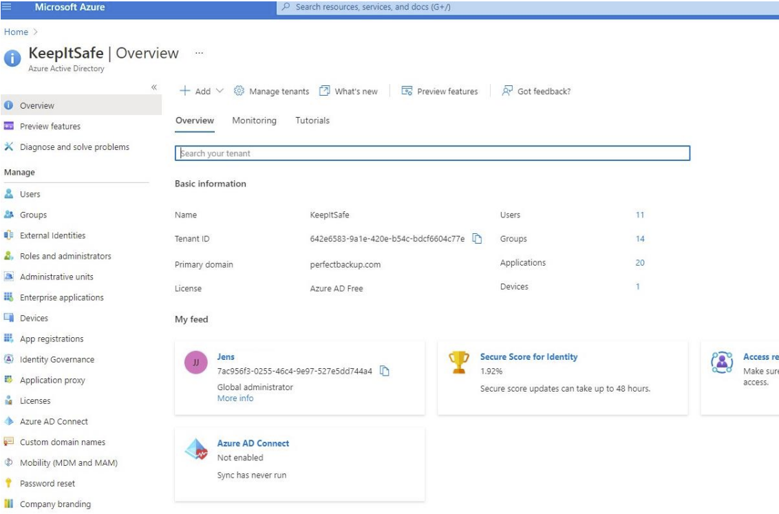 How to activate service with Modern Authentication in KeepItSafe or ODS ...